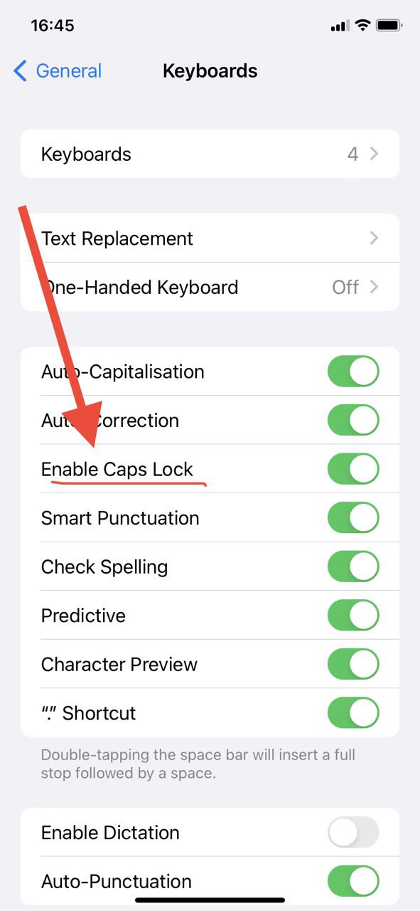 How to SHIFT LOCK your iPhone and iPad keyboard