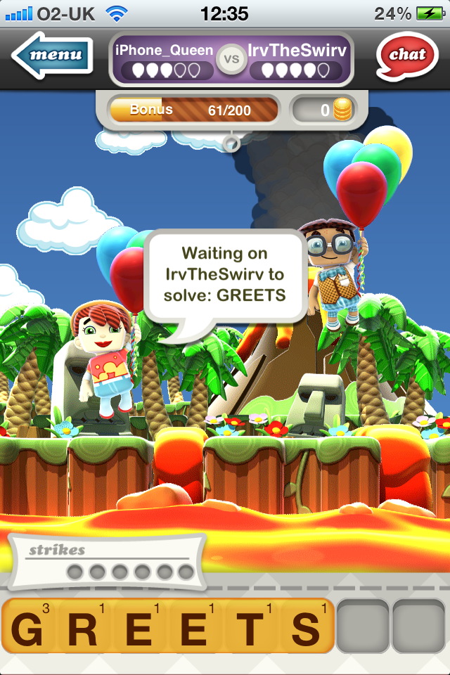 Hanging With Friends is a fun hangman game with a twist