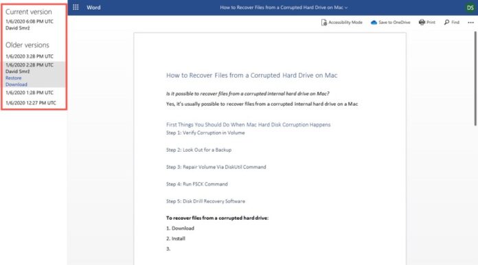 [TOP 6] Methods to Recover a Deleted Word Document on Mac