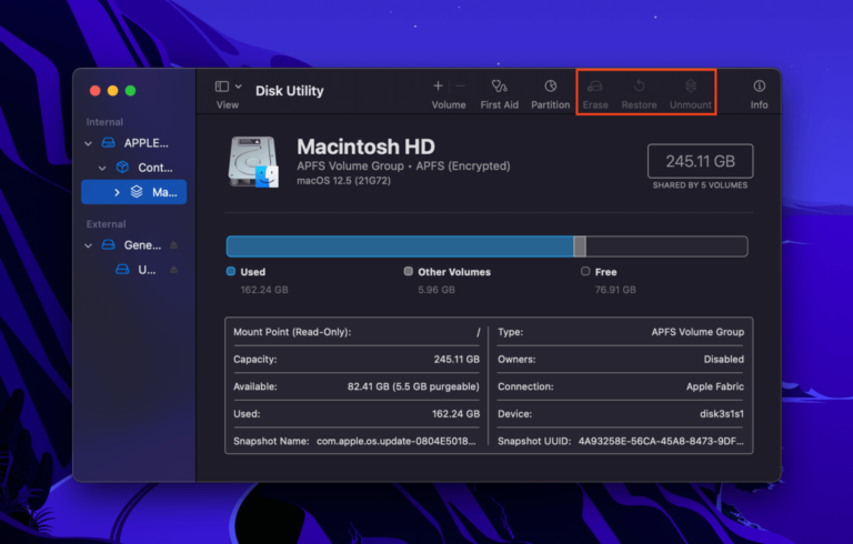 Partition Is Greyed Out In Disk Utility On Mac How To Fix It