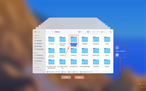 How to Restore Application Support Folder and Its Contents