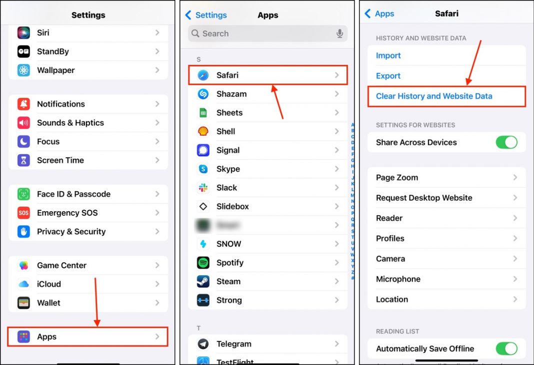 How to Clear Cache and Cookies on iPhone from Different Apps