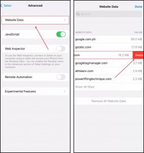 Hur du rensar cache och cookies på iPhone från olika appar