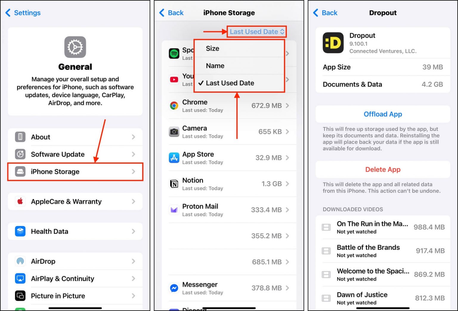 Hoe opslag controleren op iPhone en zien wat ruimte inneemt